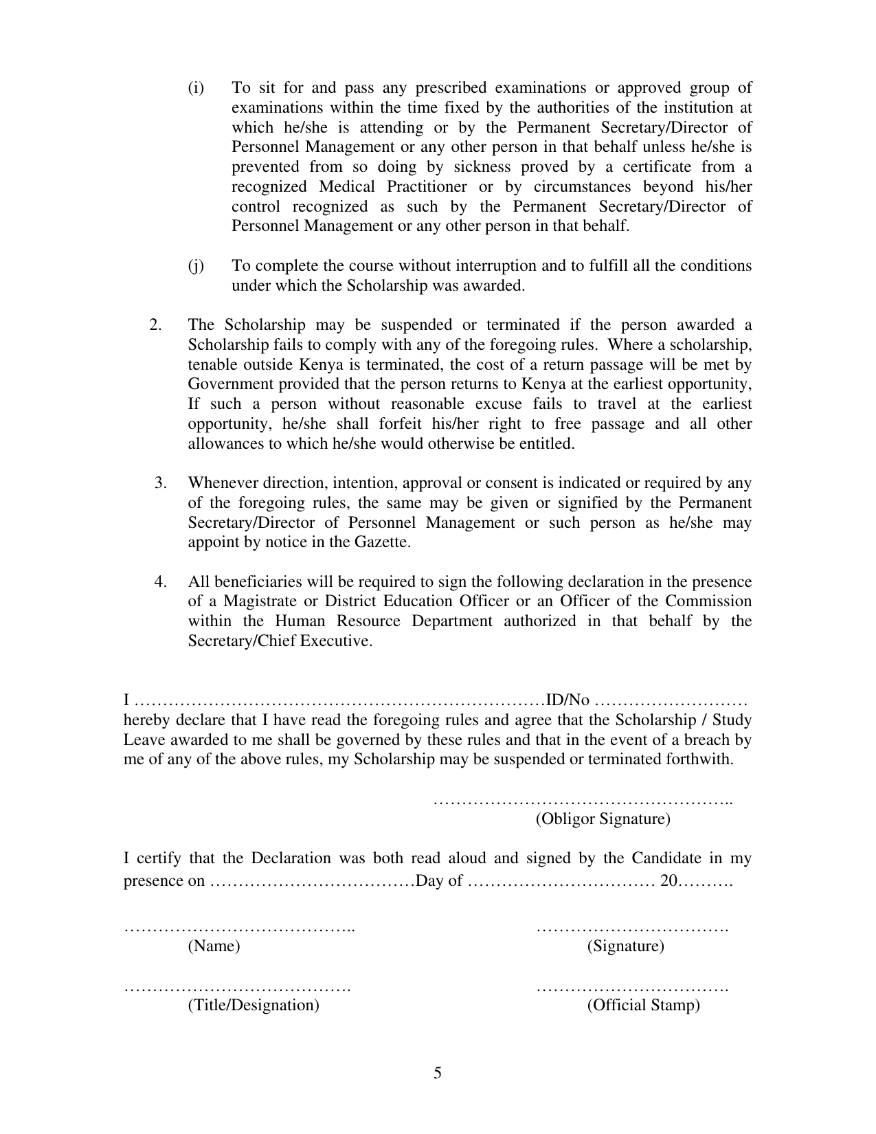 Download Bonding Form Teachers (tsc/hrm/sl/004) - SheriaHub Documents