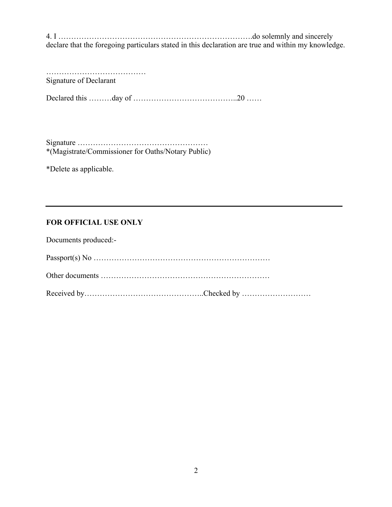 Download Declaration By A Dual Citizen - SheriaHub Documents