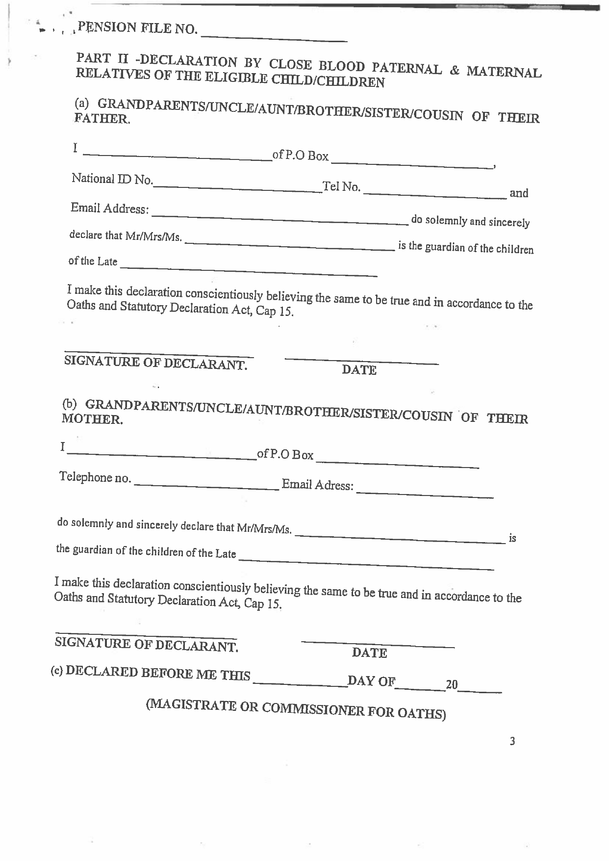 Download Dependents Declaration - SheriaHub Documents