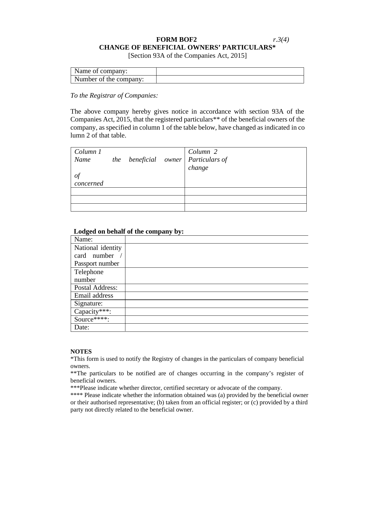 Download Change Of Beneficial Owners’ Particulars(form Bof2 ...