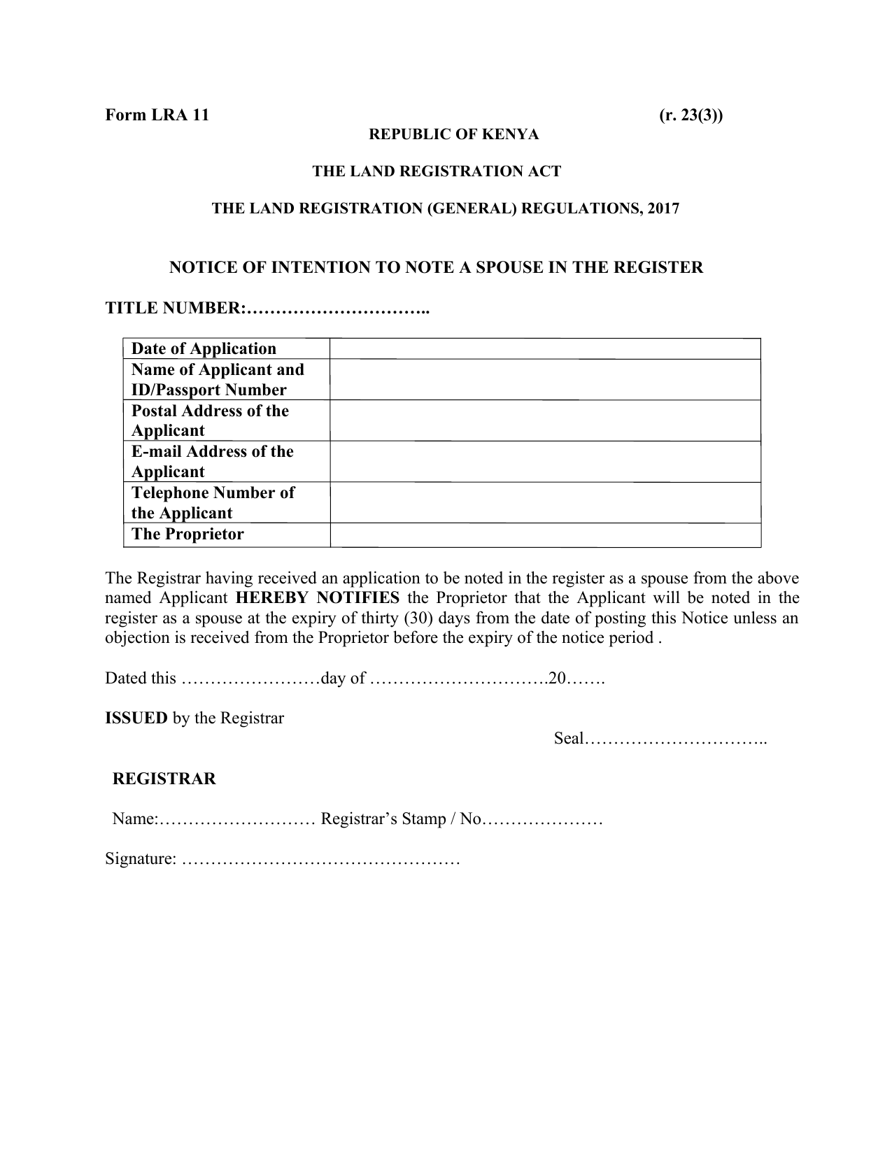 Download Notice Of Intention To Note A Spouse In The Register (form-lra ...