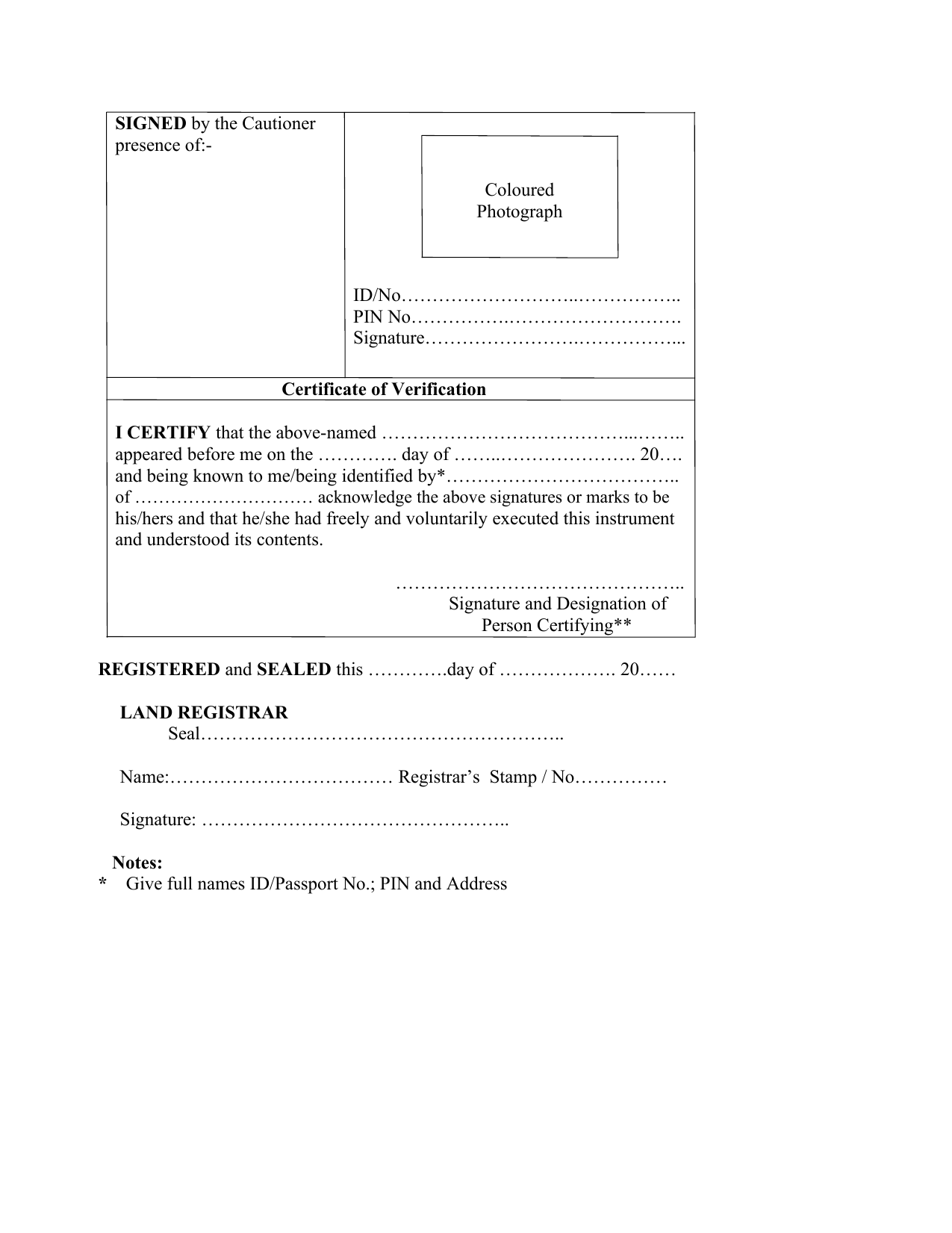Download Withdrawal Of Caution (form-lra-69) - SheriaHub Documents