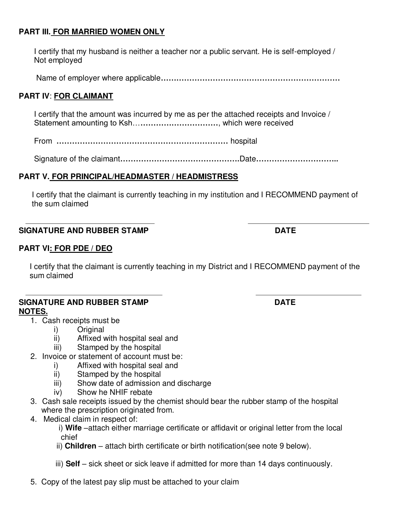 Download Medical Claim Form (tsc /med / 3) - SheriaHub Documents