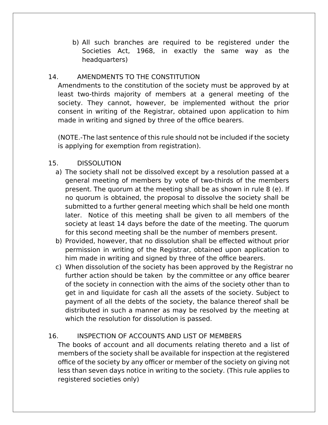 Download Specimen Constitution For A Society (constitution Template ...